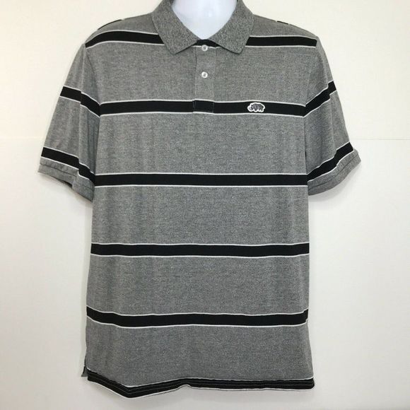 Ecko Unlimited | Shirts | Eckounltd Polo Shirt Mens Large Gray Black ...